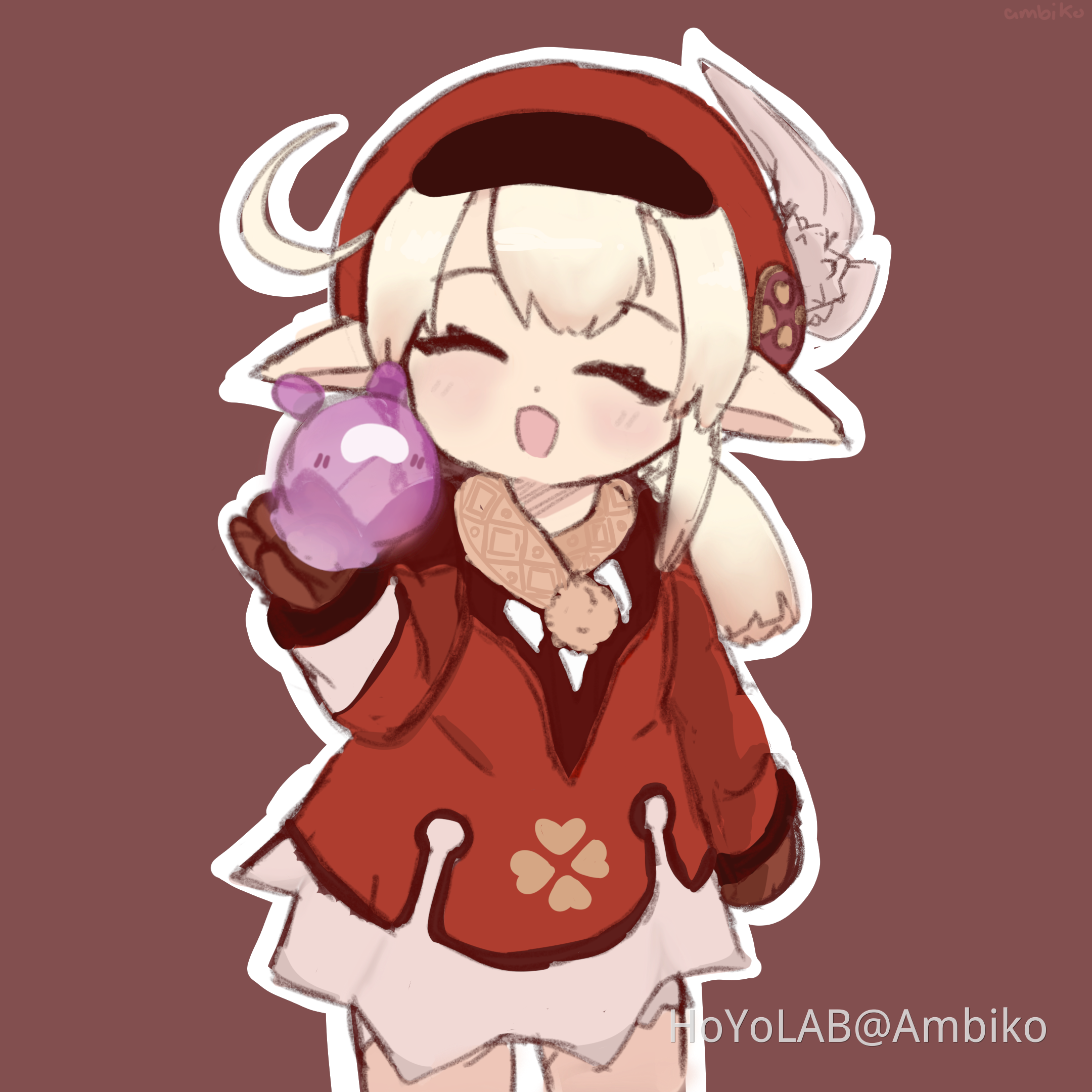 Klee and Mini Seelie! Genshin Impact | HoYoLAB