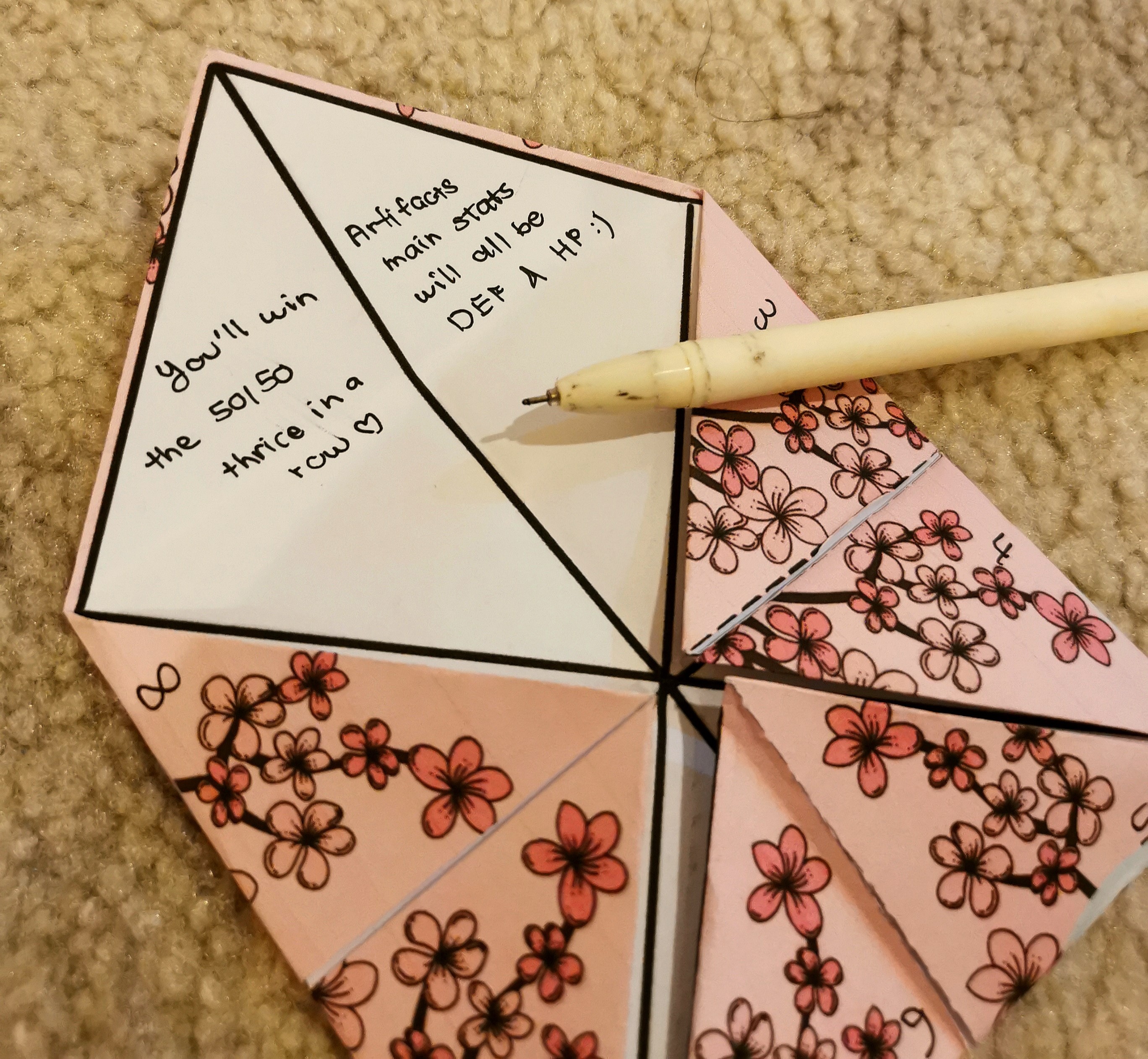Fortune Teller Origami- Inazuma themed | Genshin Impact | HoYoLAB