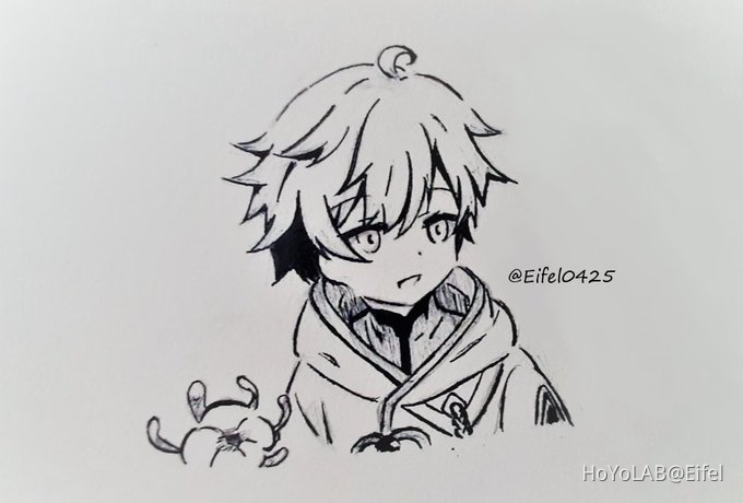 Tried drawing Chongyun using a glass pen Genshin Impact | HoYoLAB