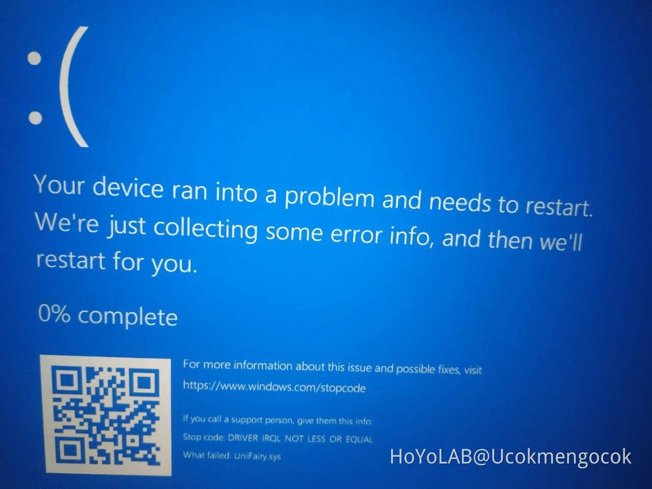 BSoD on V5.0 desktop client Honkai Impact 3rd | HoYoLAB