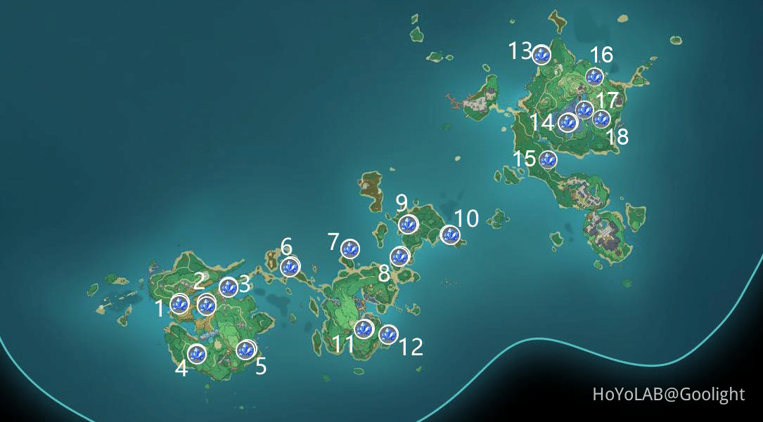 Inazuma magical crystal locations and refreshing mechanism Genshin ...