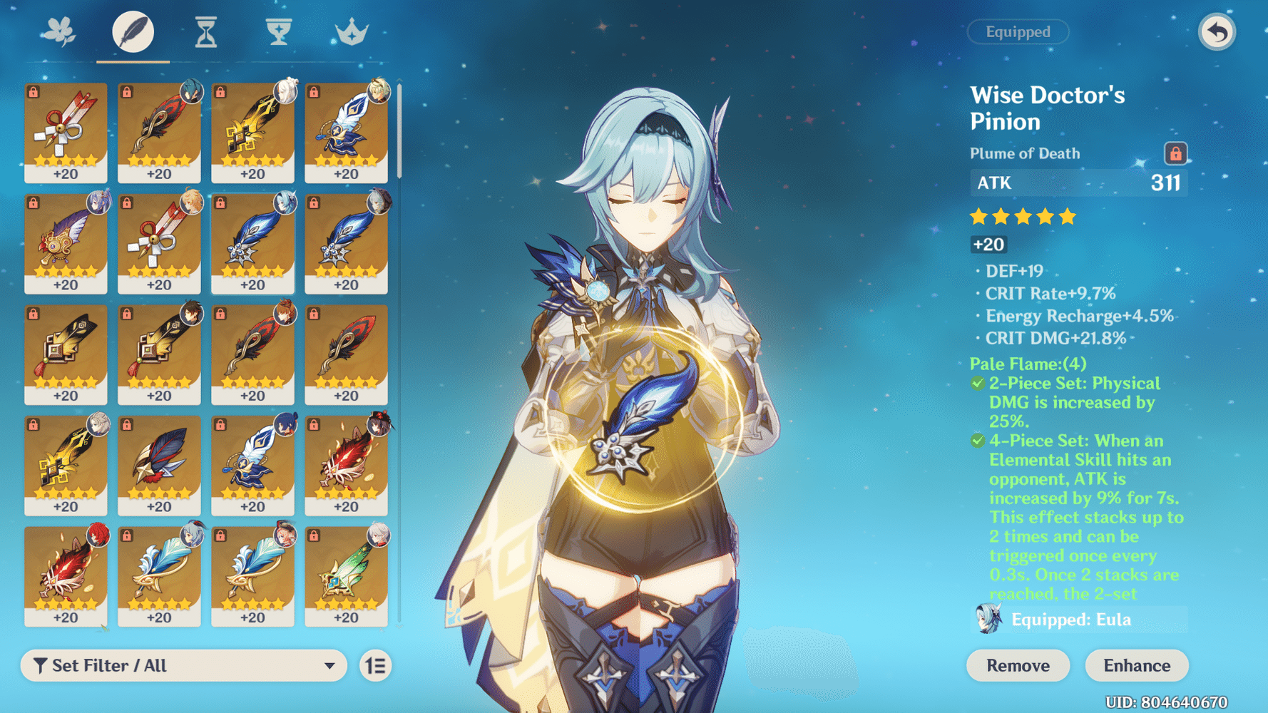 Eula 1M damage. Genshin Impact | HoYoLAB