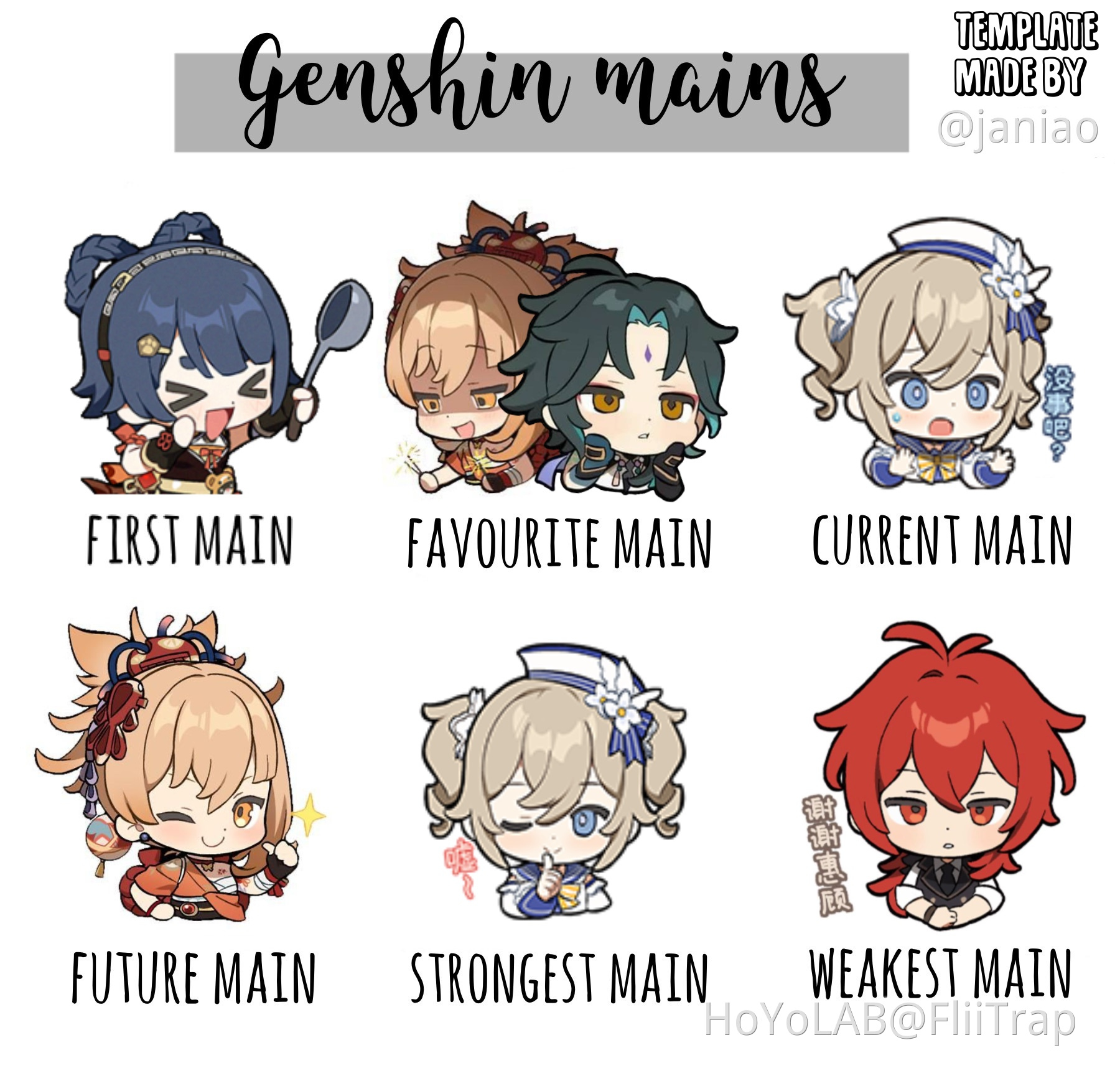 My Genshin Mains Genshin Impact | HoYoLAB