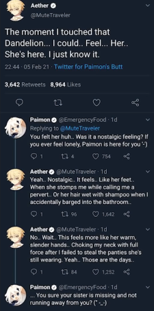 the real plot behind aether memory loss .. he got bonked Genshin Impact | HoYoLAB