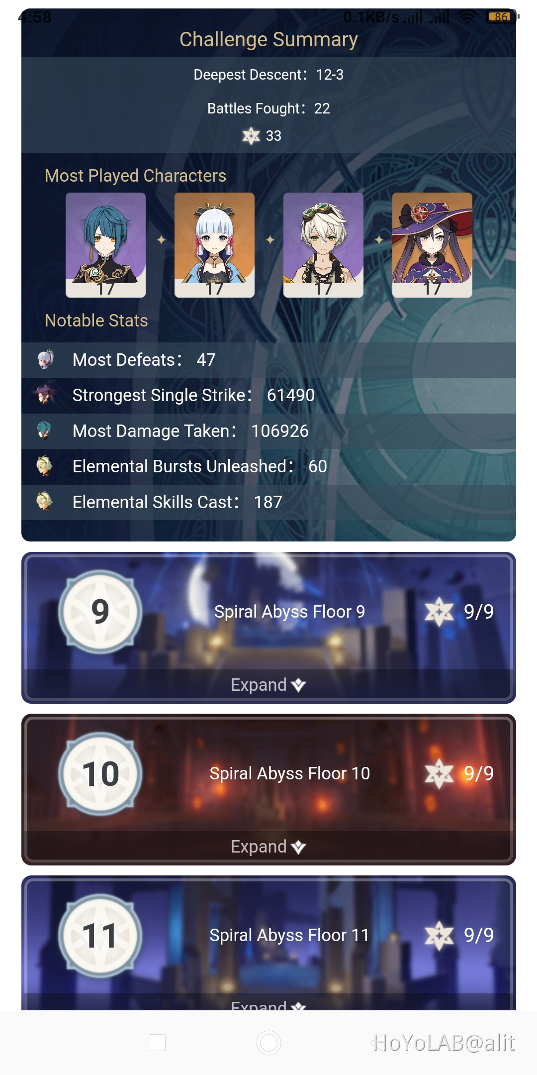 my abyss lineup Genshin Impact | HoYoLAB