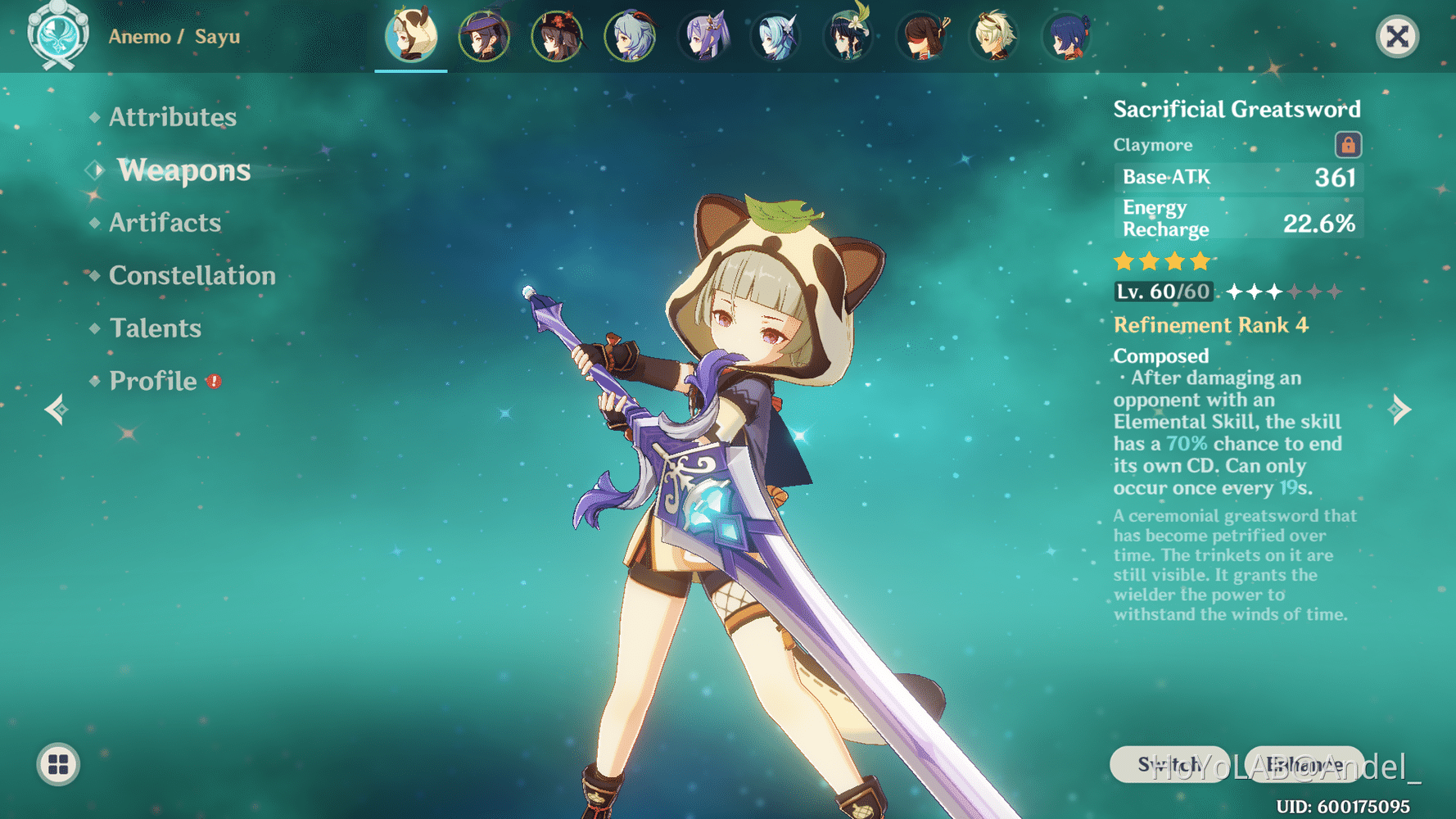 [Version 2.0] A Quick Guide to Sayu for the Mora-less Genshin Impact ...