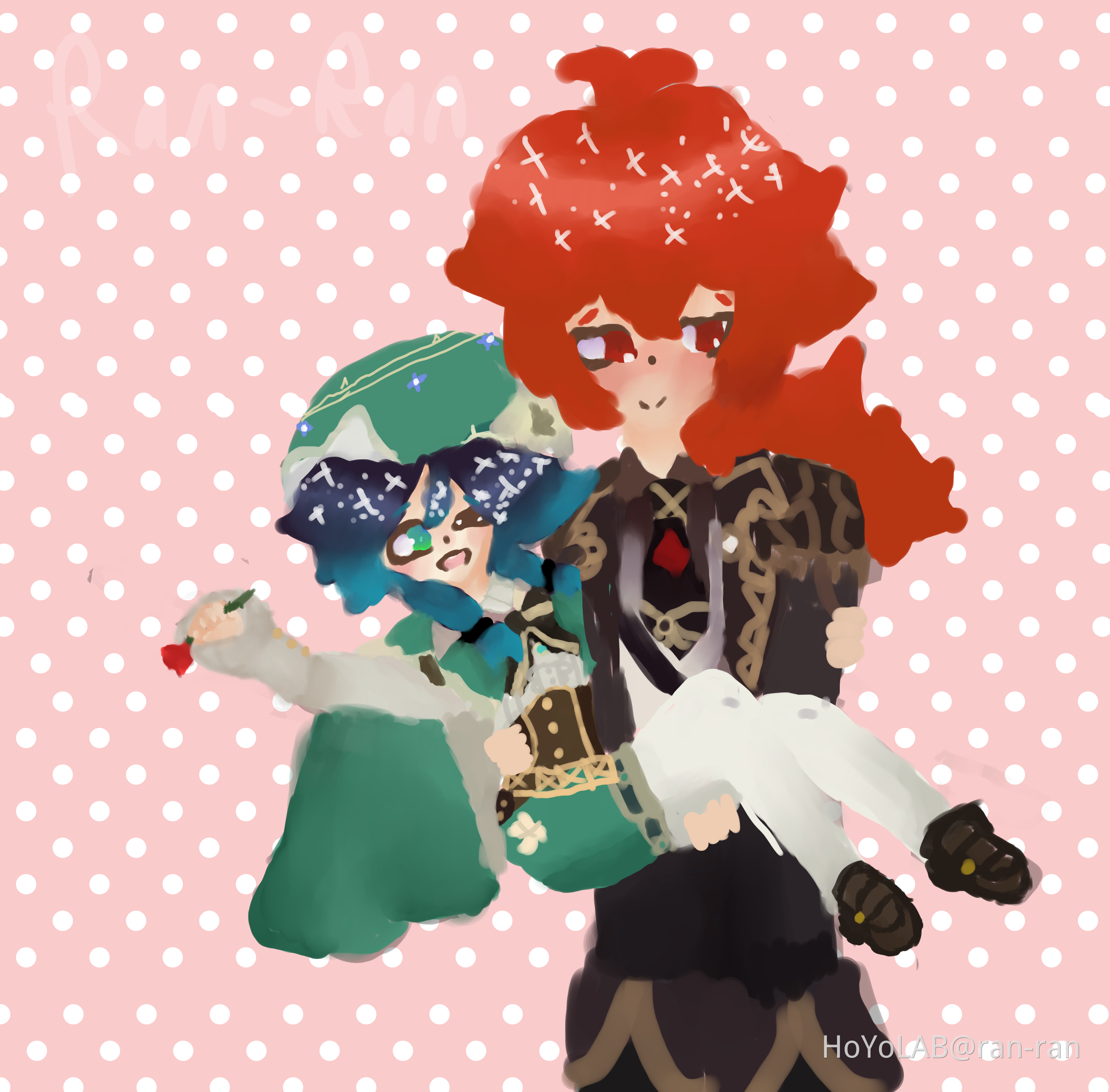 diluc + venti fanart Genshin Impact | HoYoLAB