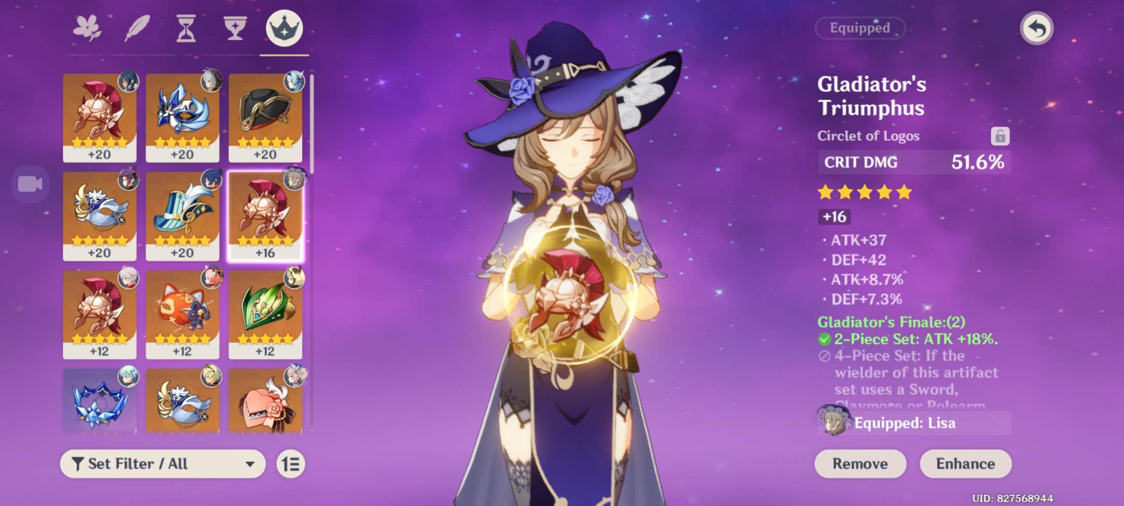 Lisa build/Sub dps (under construction) Genshin Impact | HoYoLAB