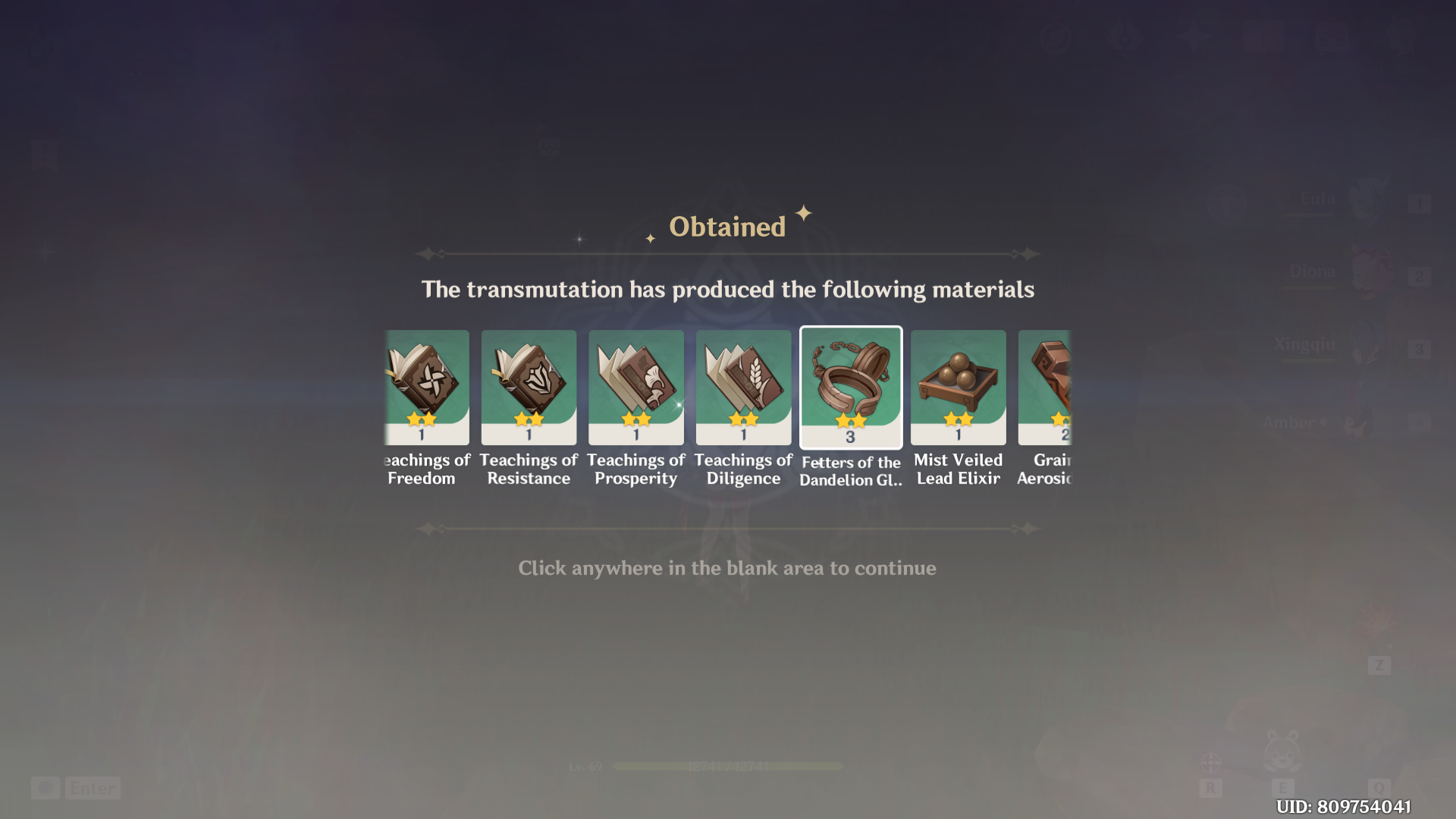 [Question] Have you guys ever got Inazuma materials from Parametic ...