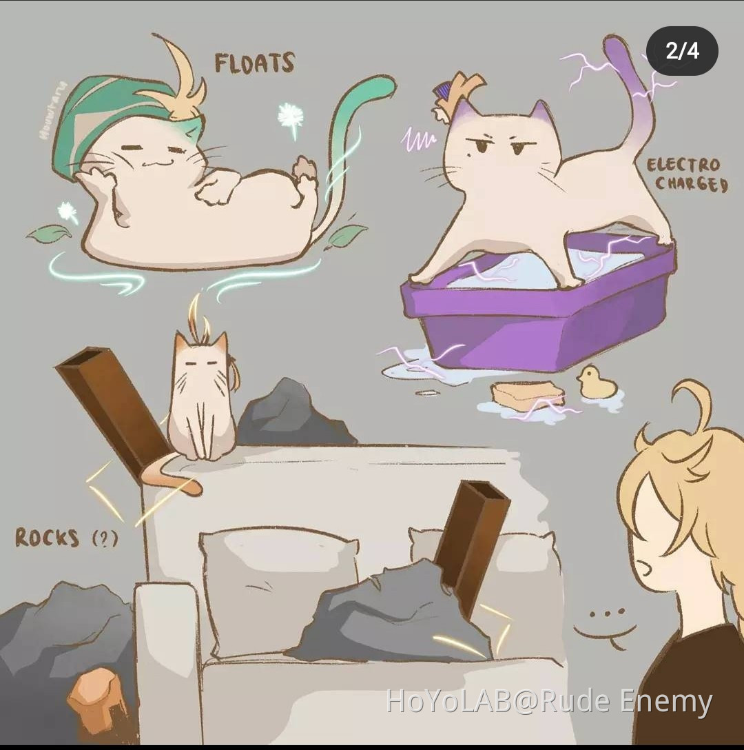 Cat God 🤣 why are they cute😘😘 Genshin Impact | HoYoLAB