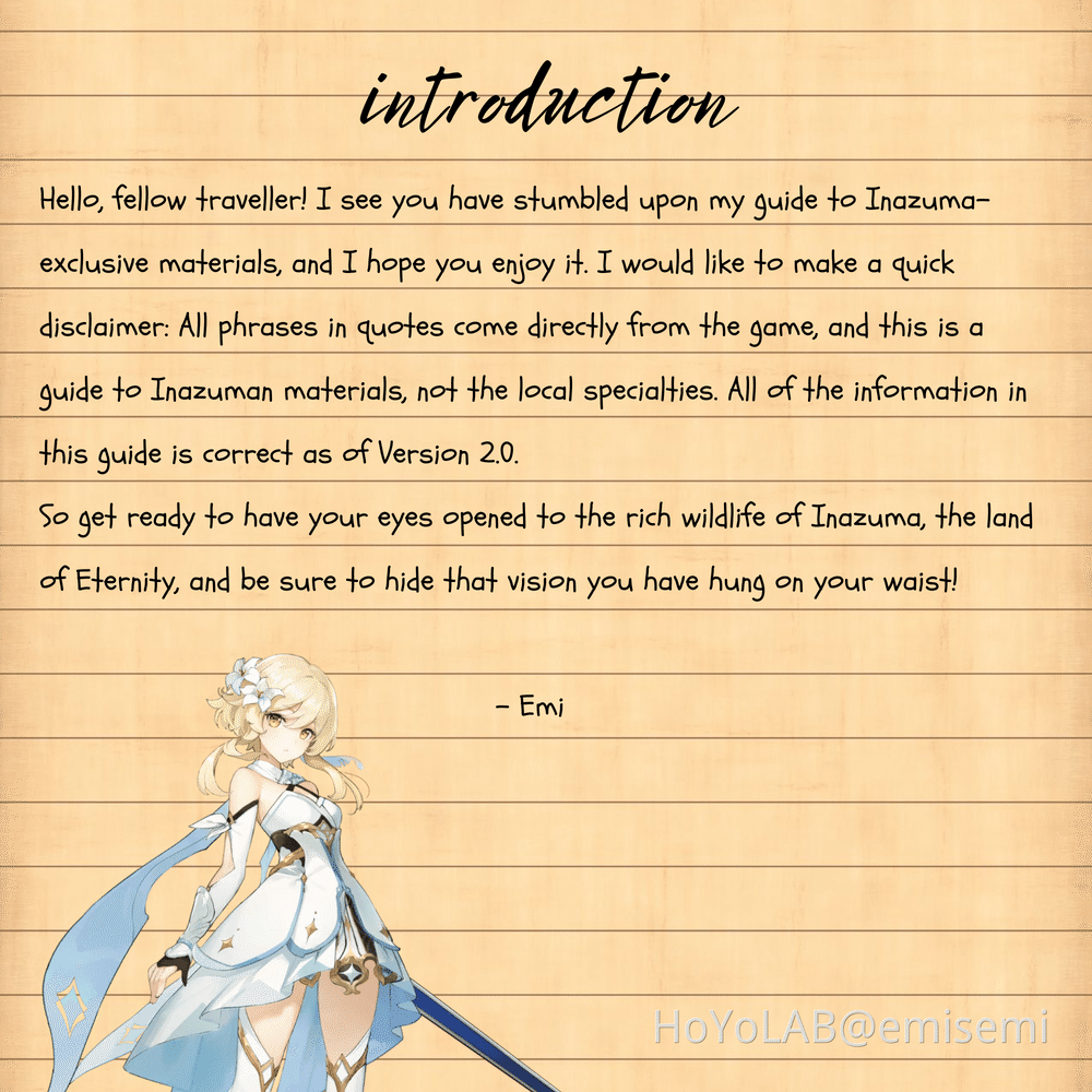 A Guide To The Materials of Inazuma Genshin Impact | HoYoLAB