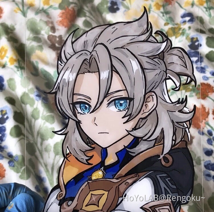 Albedo glass painting🎨 Genshin Impact | HoYoLAB