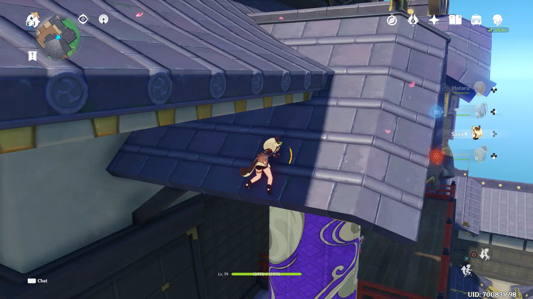 Obtaining the Inazuma City Electroculus above the castle Genshin Impact ...