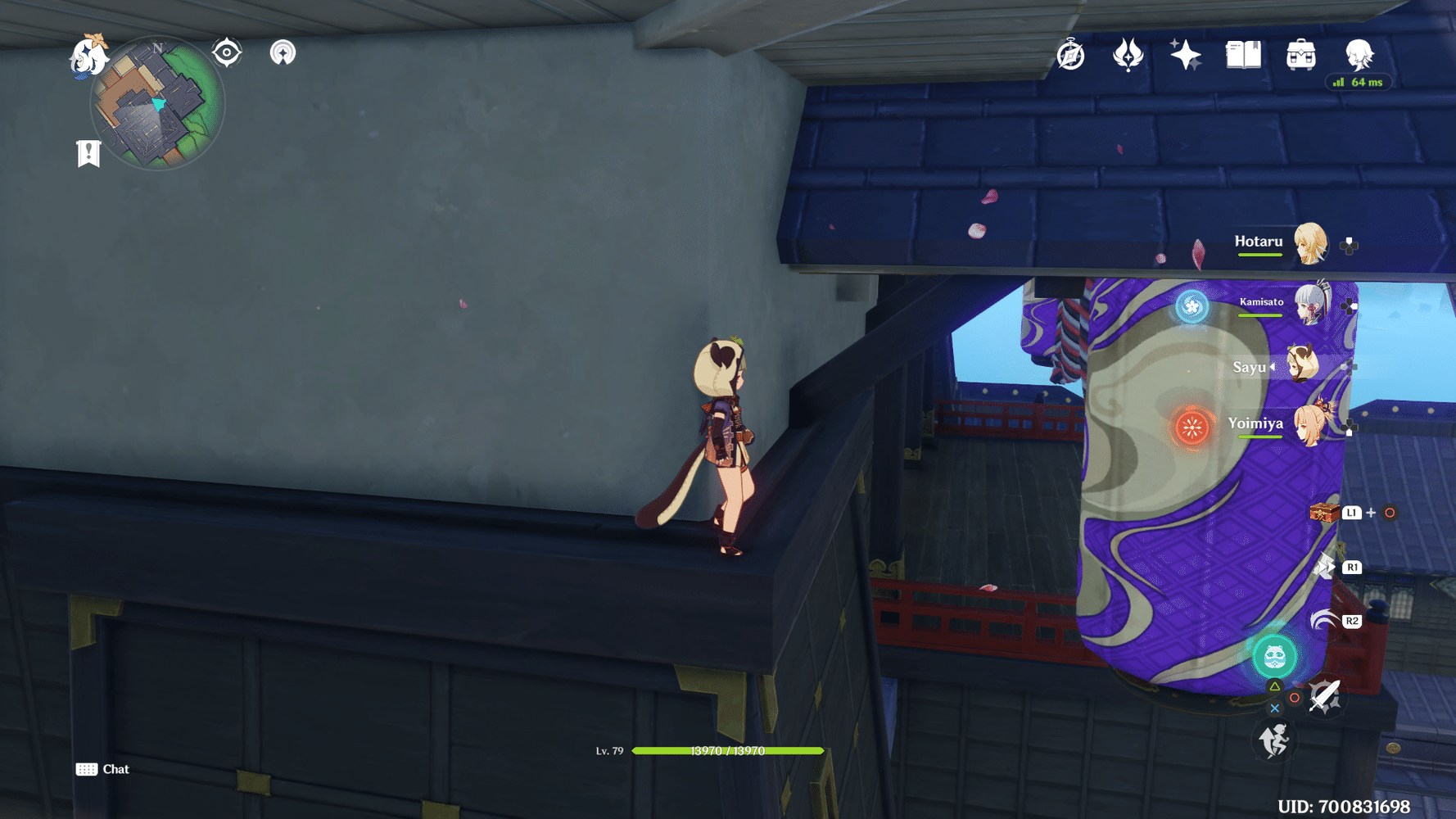 Obtaining the Inazuma City Electroculus above the castle Genshin Impact ...