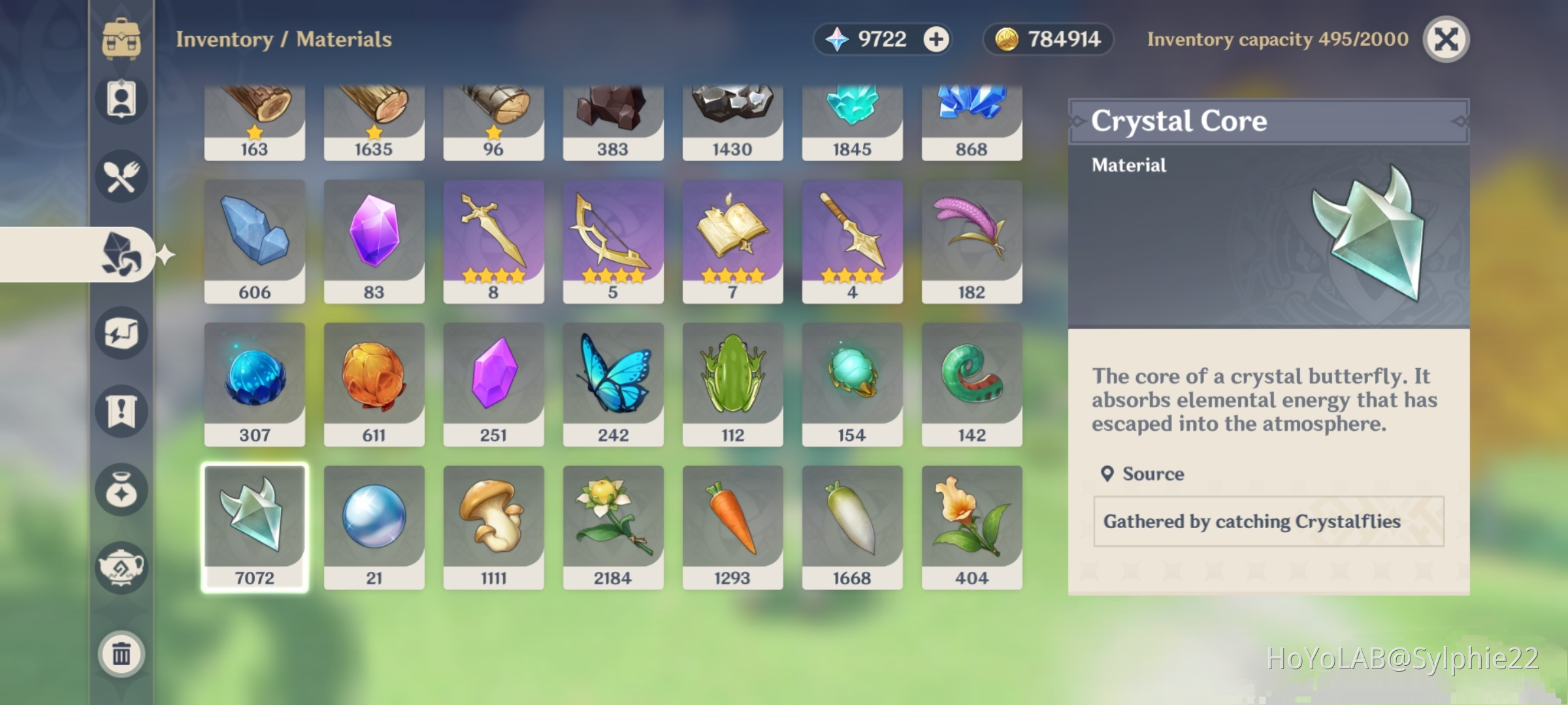 Crystal Cores Collection as of 08/20/21 Genshin Impact | HoYoLAB