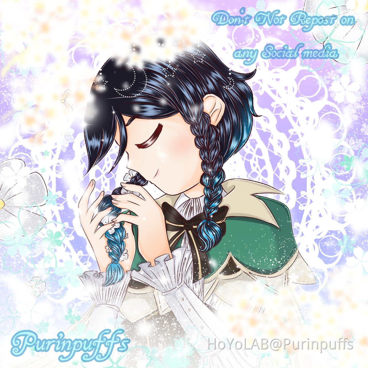 My first Venti Drawing Genshin Impact | HoYoLAB