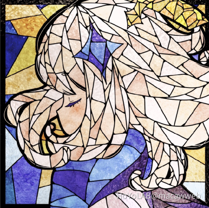 Paimon as a stained glass window ★彡 Genshin Impact | HoYoLAB
