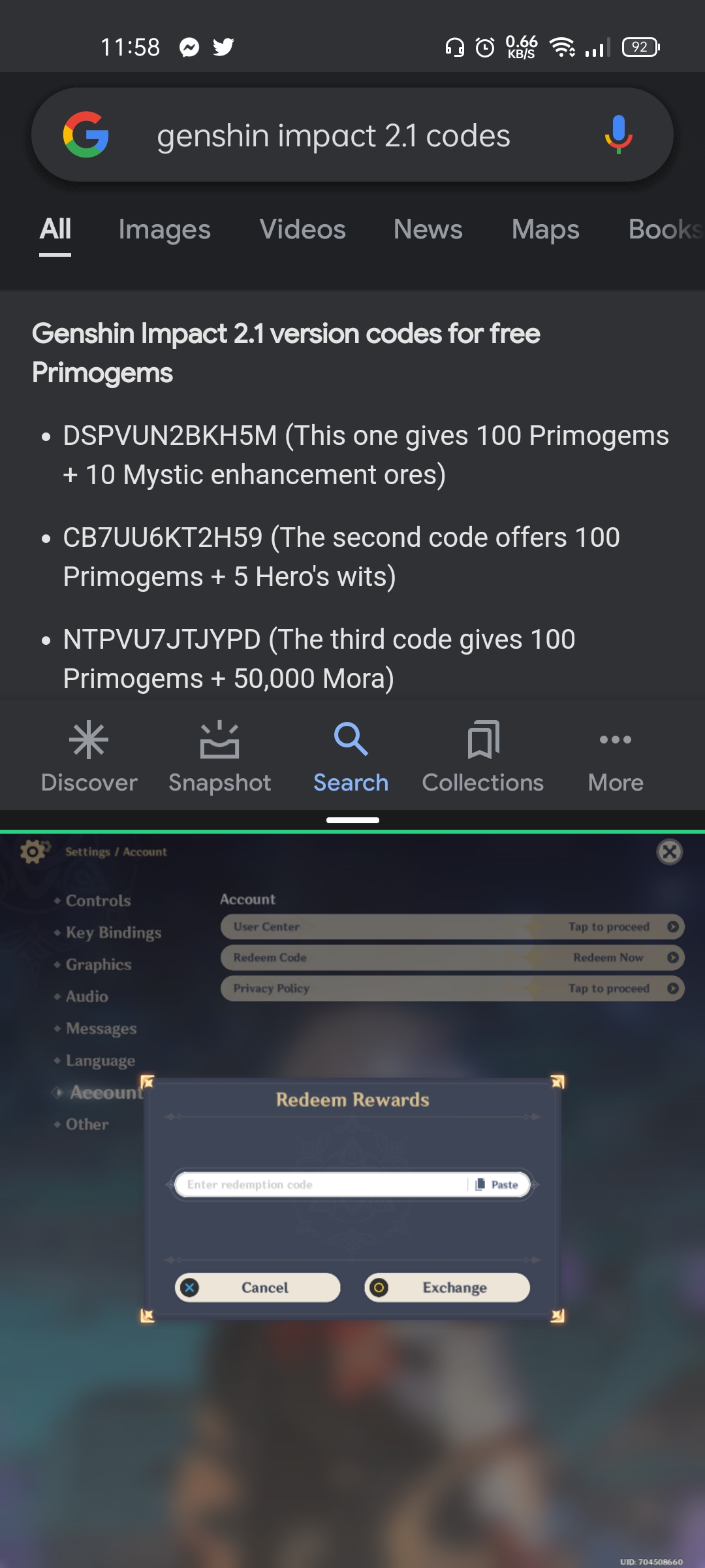 My game went "THICCC MODE" after I used split screen. Genshin Impact ...