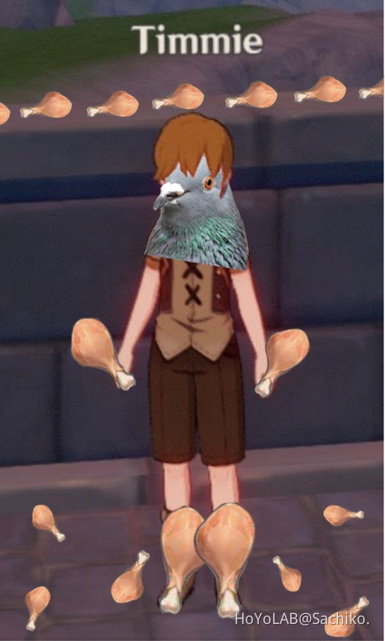 Timmie the pigeon archon Genshin Impact | HoYoLAB