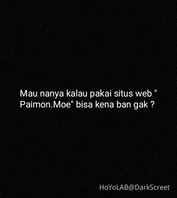 Bisa kena ban gak ? Genshin Impact | HoYoLAB