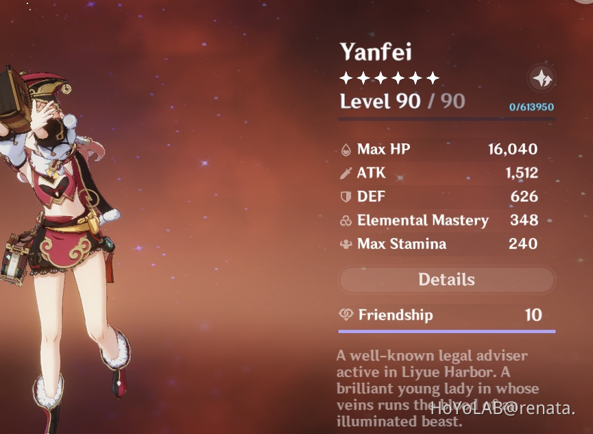 yanfei build Genshin Impact | HoYoLAB