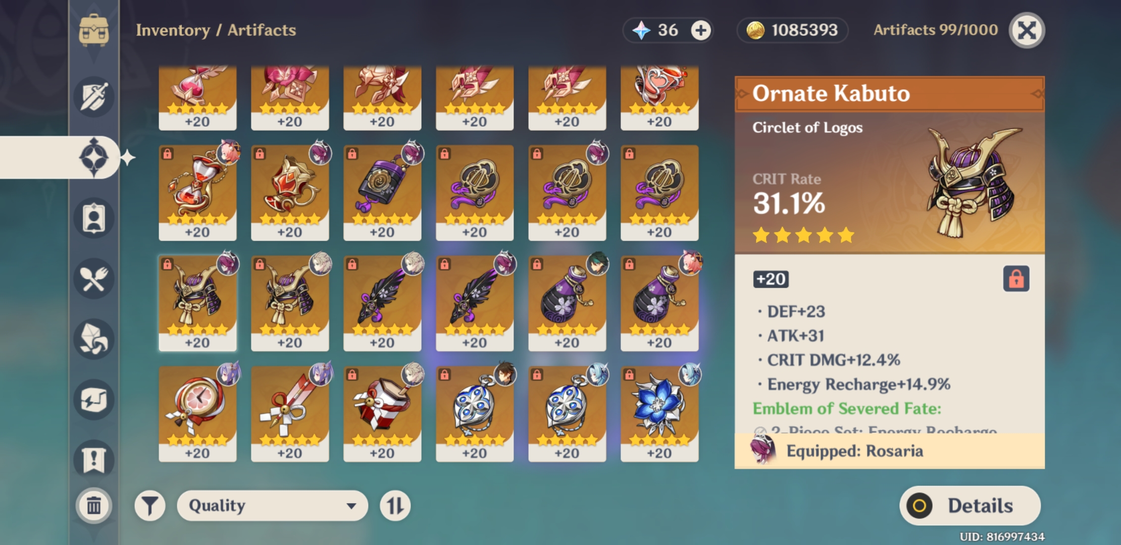 My First Usable Emblem C.rate Circlet & 38% C.dmg Feather [FINALLY ...