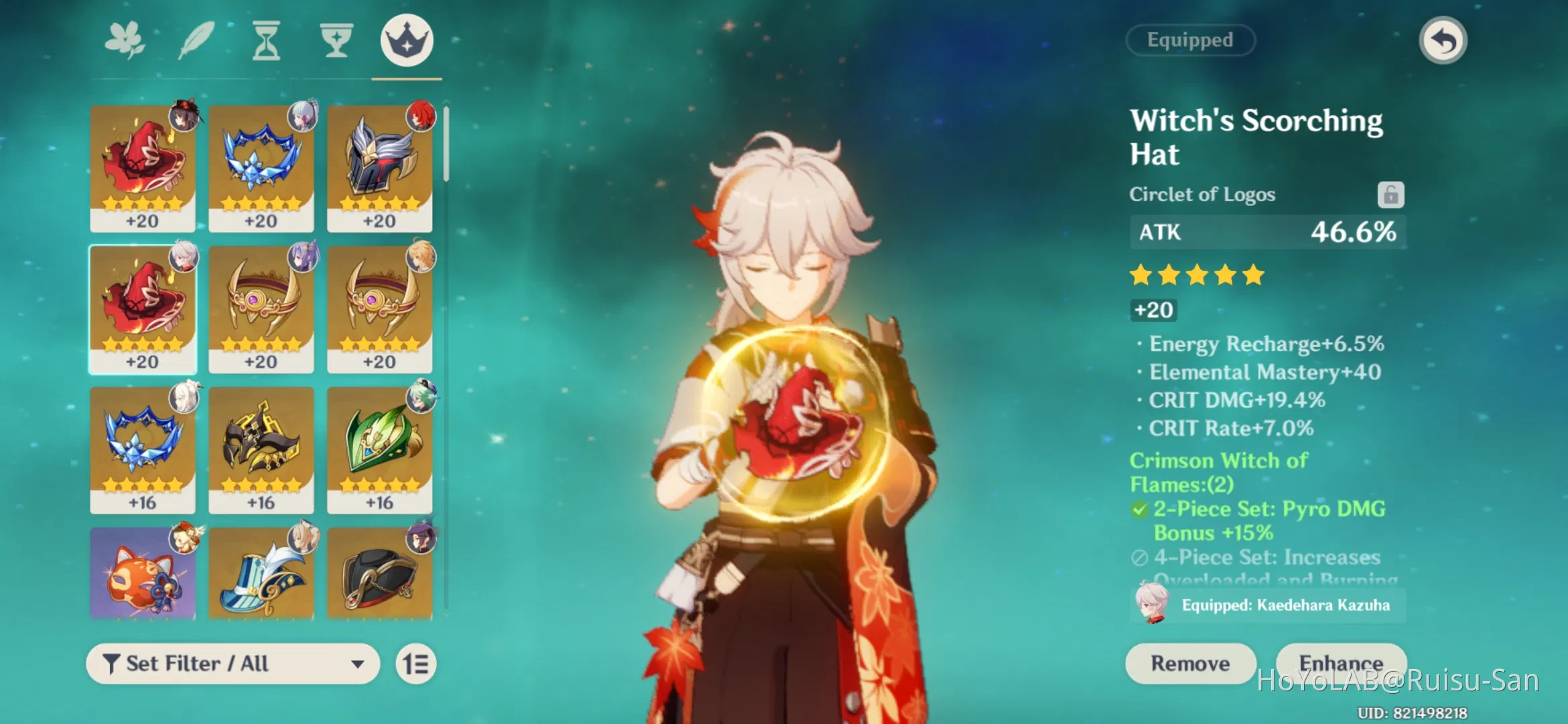 This Is My Kazuha Artifacts Showcase Genshin Impact | HoYoLAB