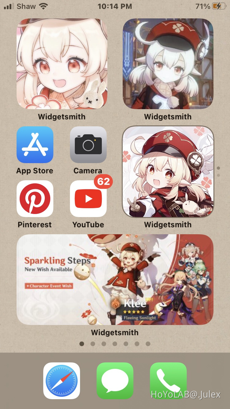 My wallpaper/widgets Genshin Impact | HoYoLAB