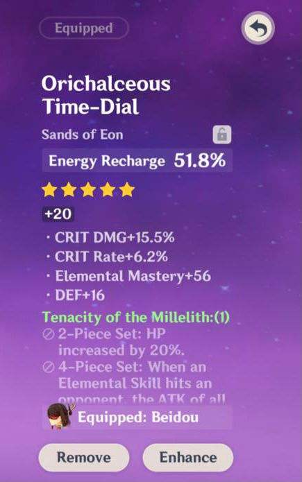 Artifact SWAG, Beat me !! Emblem fate edition ELECTRO Genshin Impact ...