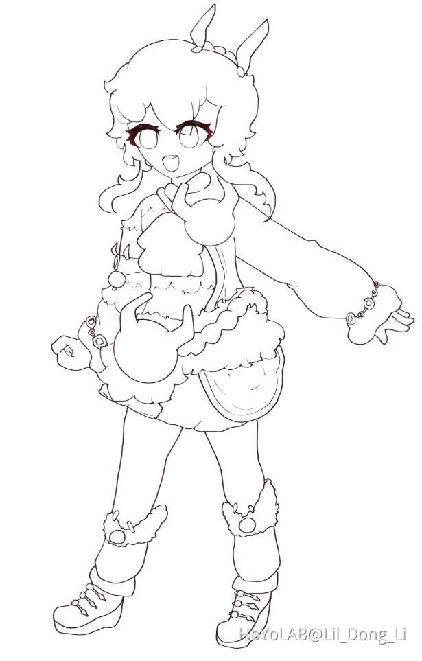 Line art of Genshin oc is complete! Genshin Impact | HoYoLAB