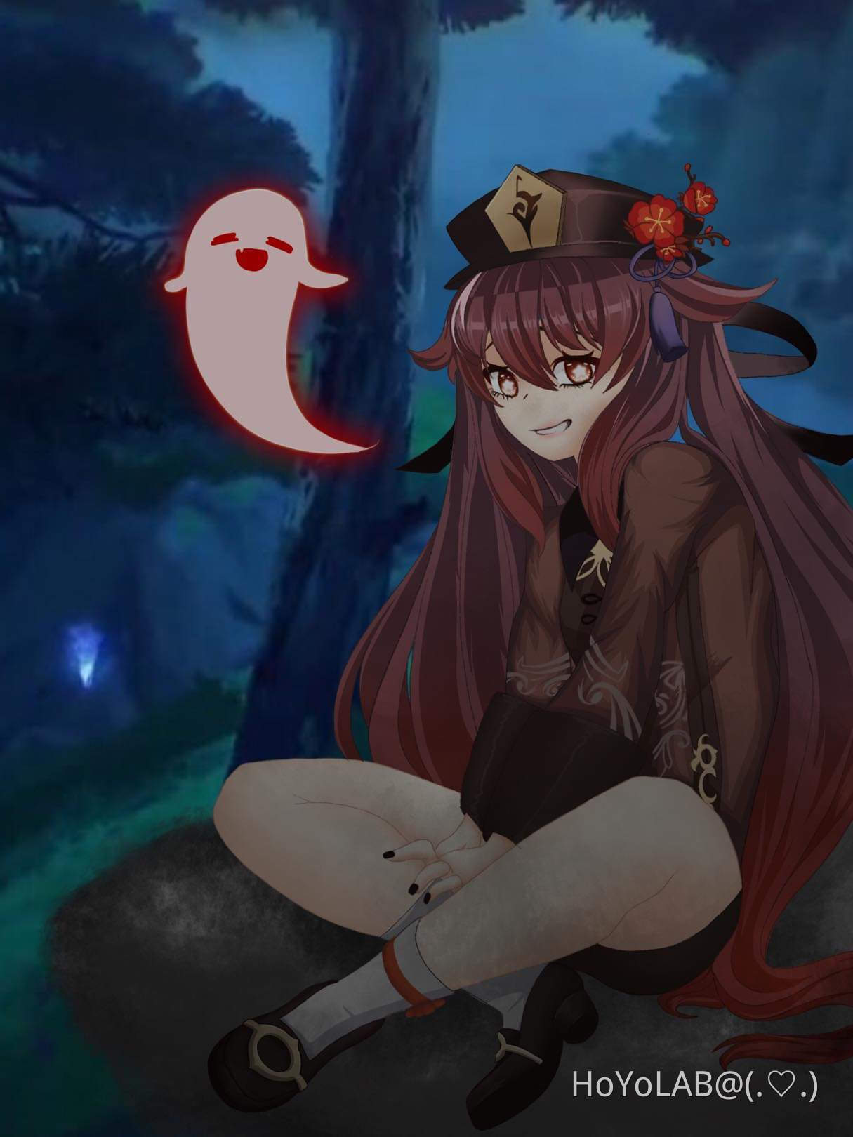 Hu Tao drawing I just finished Genshin Impact | HoYoLAB