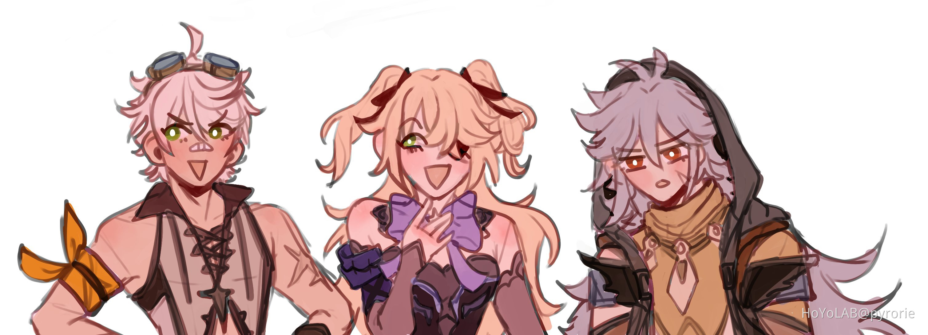 bennet fischl and razor! Genshin Impact | HoYoLAB