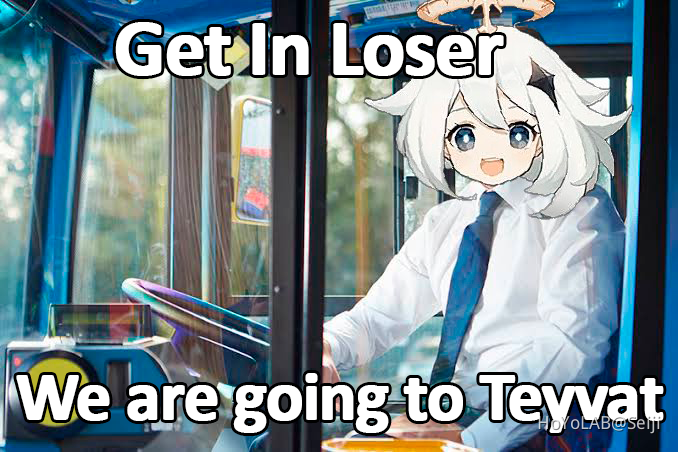 So, you are telling me that Paimon own a bus right now... Genshin ...