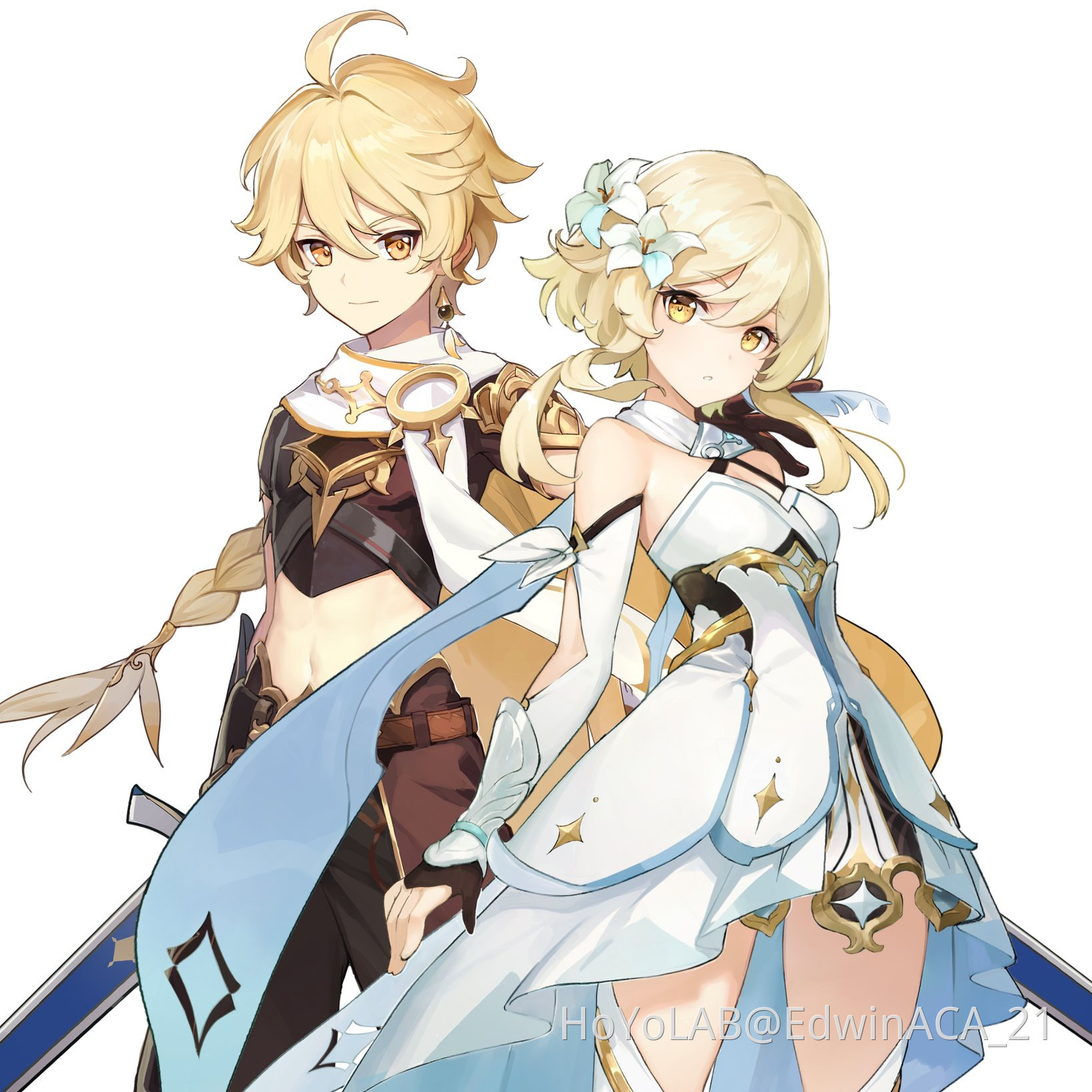Aether Y Lumine Genshin Impact Hoyolab