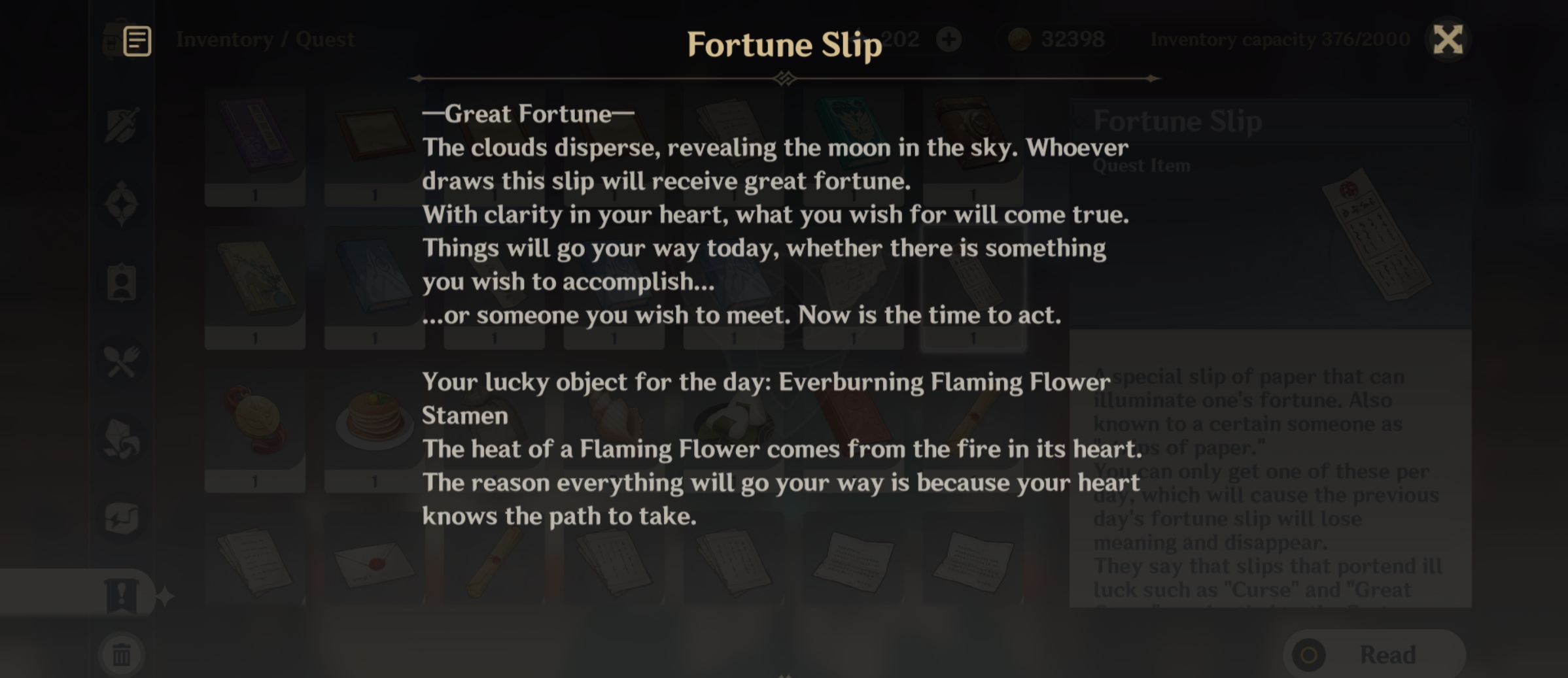 Great Fortune Slip Genshin Impact | HoYoLAB