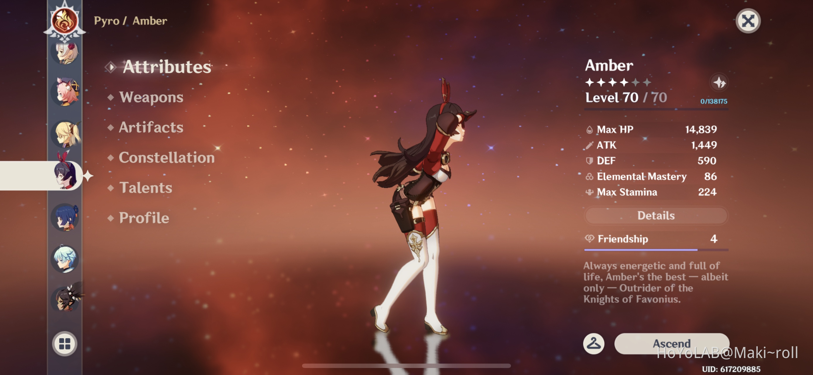 Day 1 of trying to build amber Genshin Impact | HoYoLAB