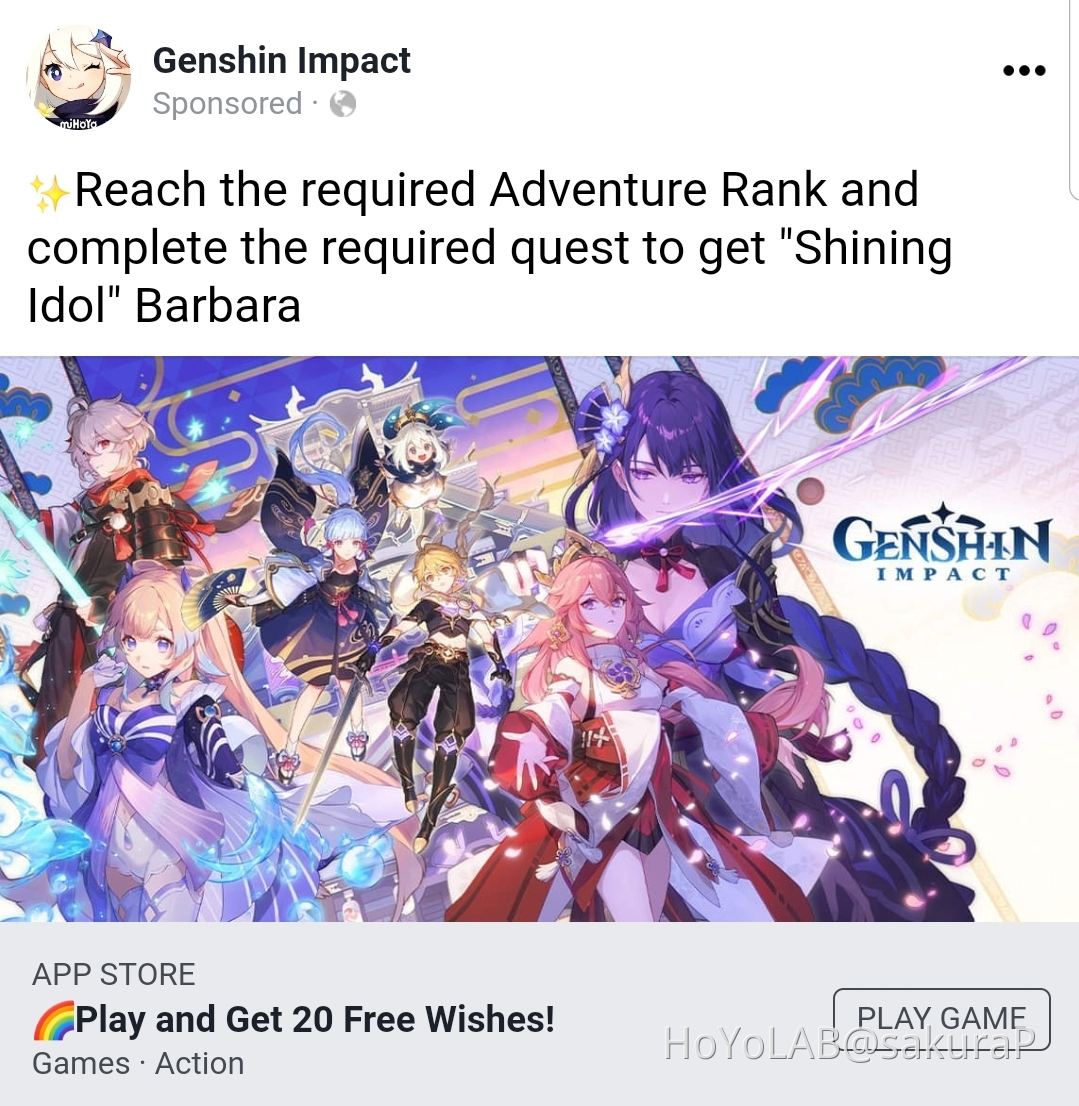 Confused Mihoyo ad Genshin Impact | HoYoLAB
