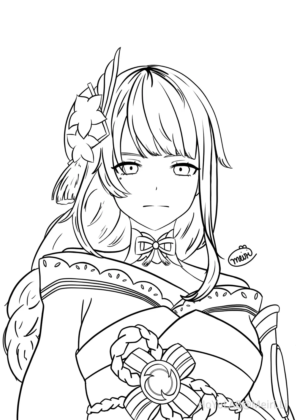 shogun coloring page