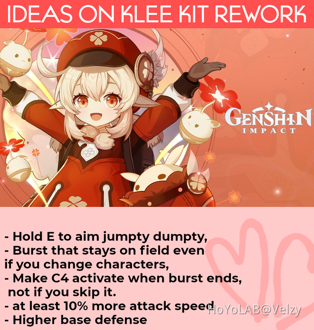 Klee kit rework Genshin Impact | HoYoLAB