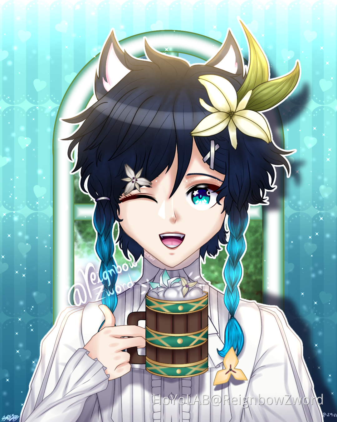 Cafe Dog Venti Genshin Impact | HoYoLAB