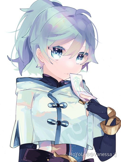 CHONGYUN & XINGQIU girl version RAZOR & BENNETT (｡・//ε//・｡) ️ Genshin ...