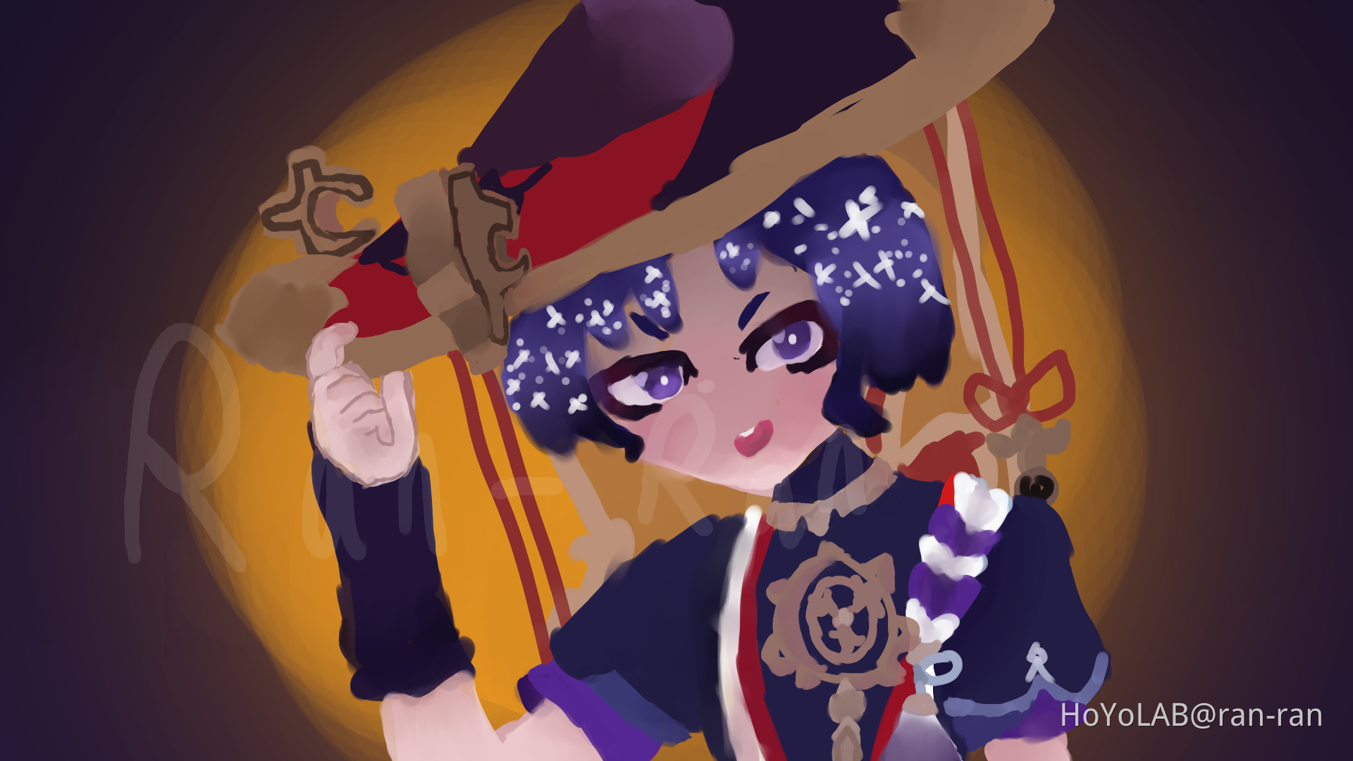 scaramouche painting Genshin Impact | HoYoLAB