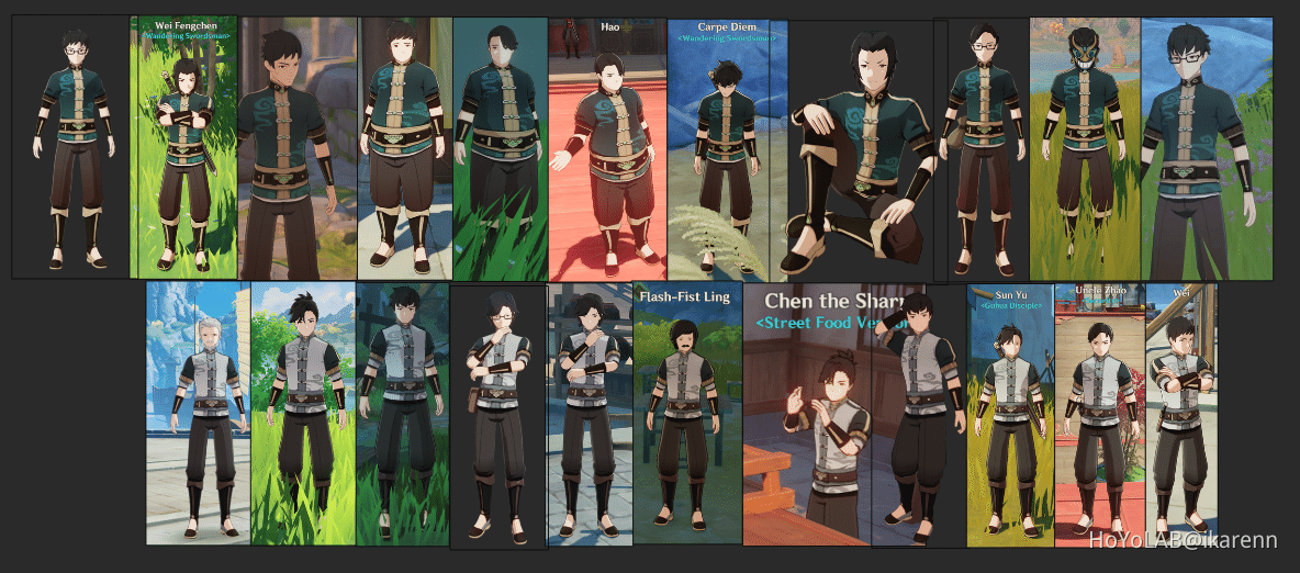 Unofficial Guide to Liyue Fashion pt.3 - Men's Wear Genshin Impact ...