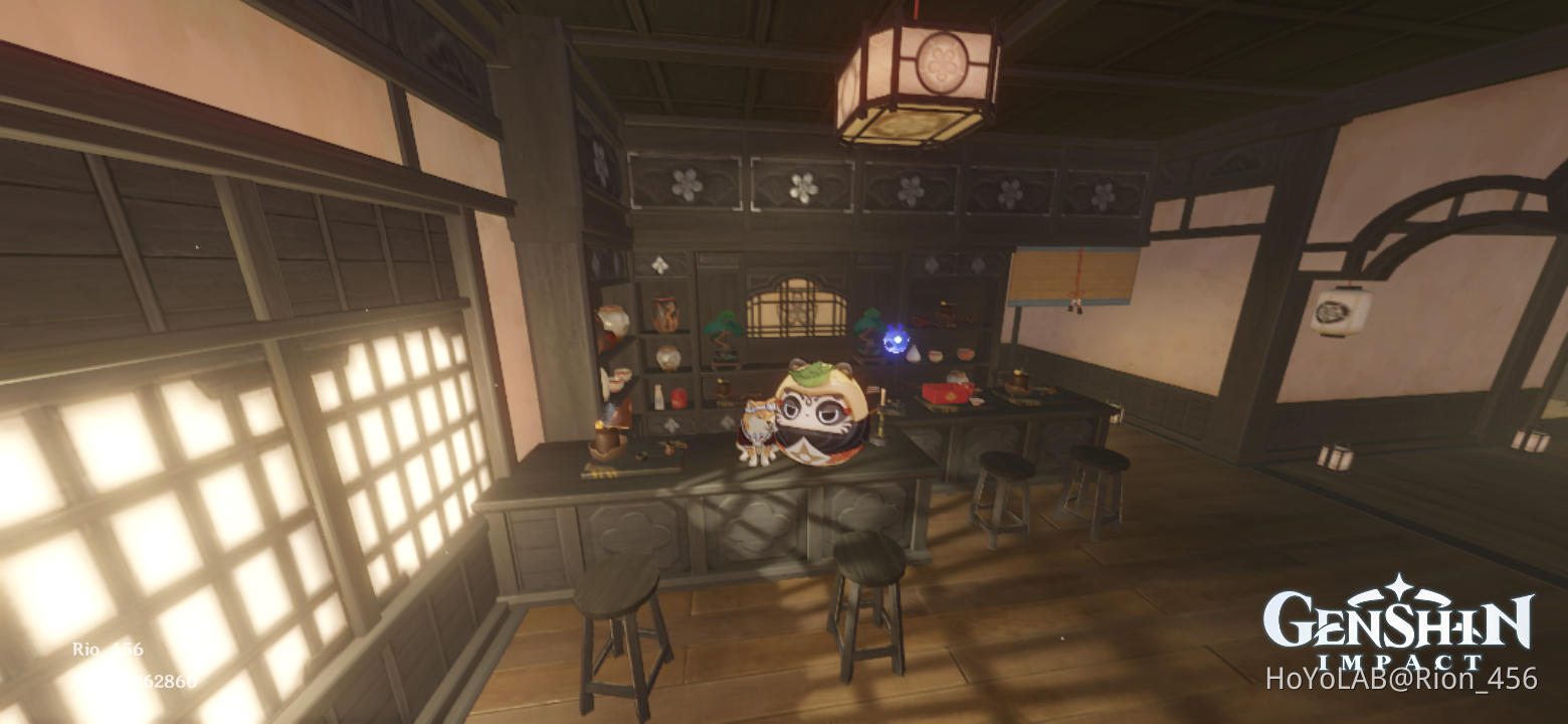 Sayu with Taroumaru at Komore Teahouse. Genshin Impact | HoYoLAB