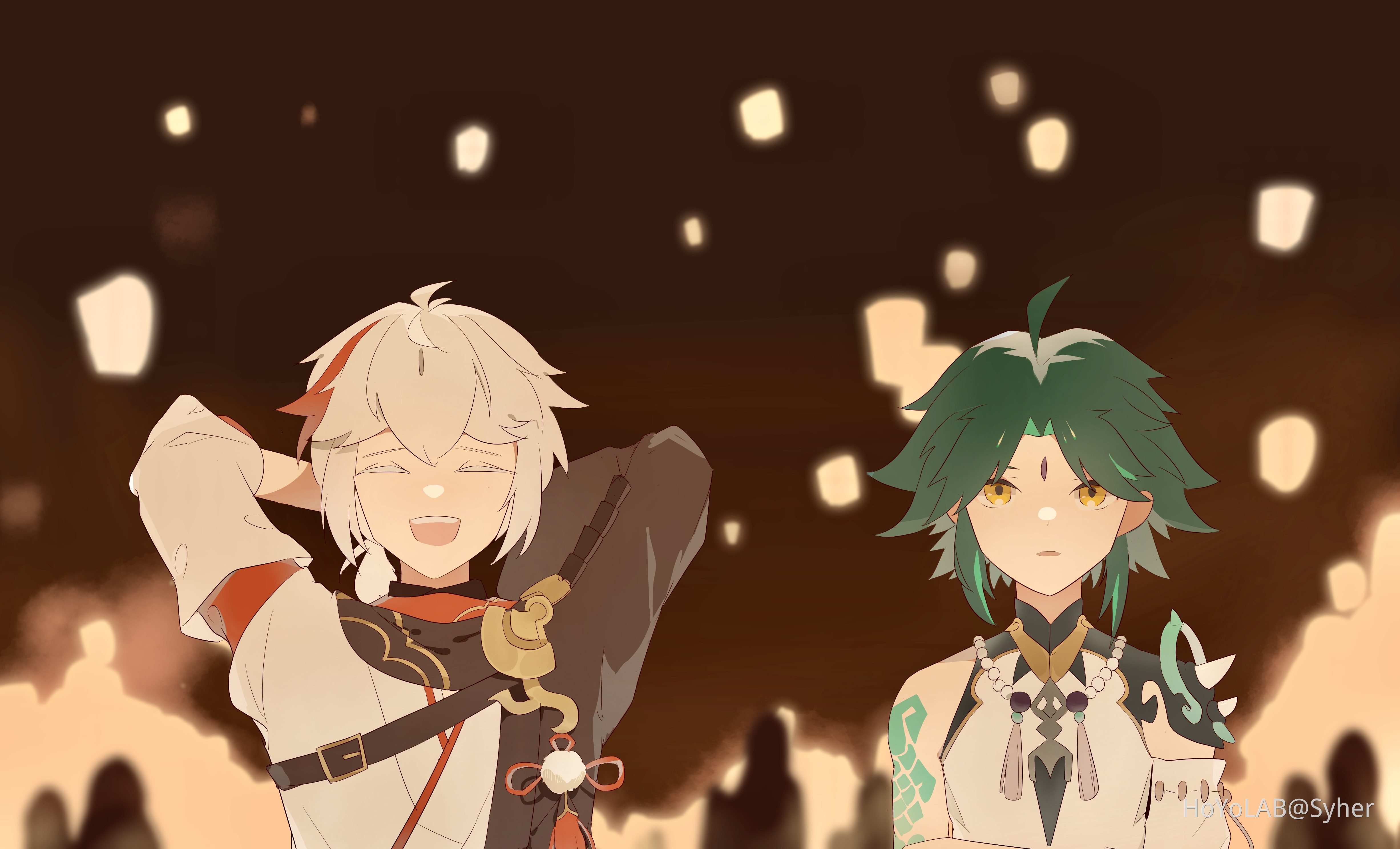 Two boys Genshin Impact | HoYoLAB