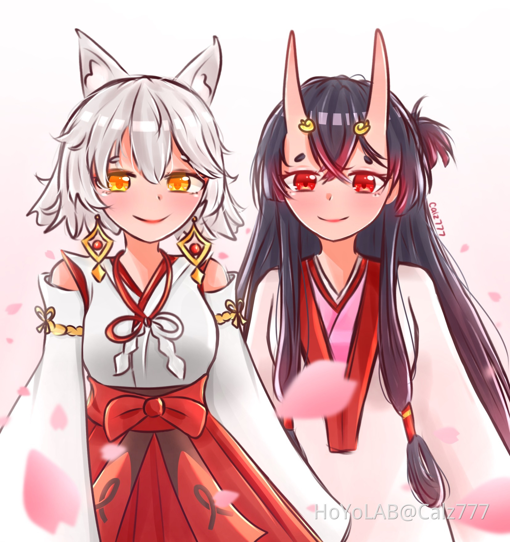 Kitsune Saiguu & Chiyo Fanart Genshin Impact | HoYoLAB