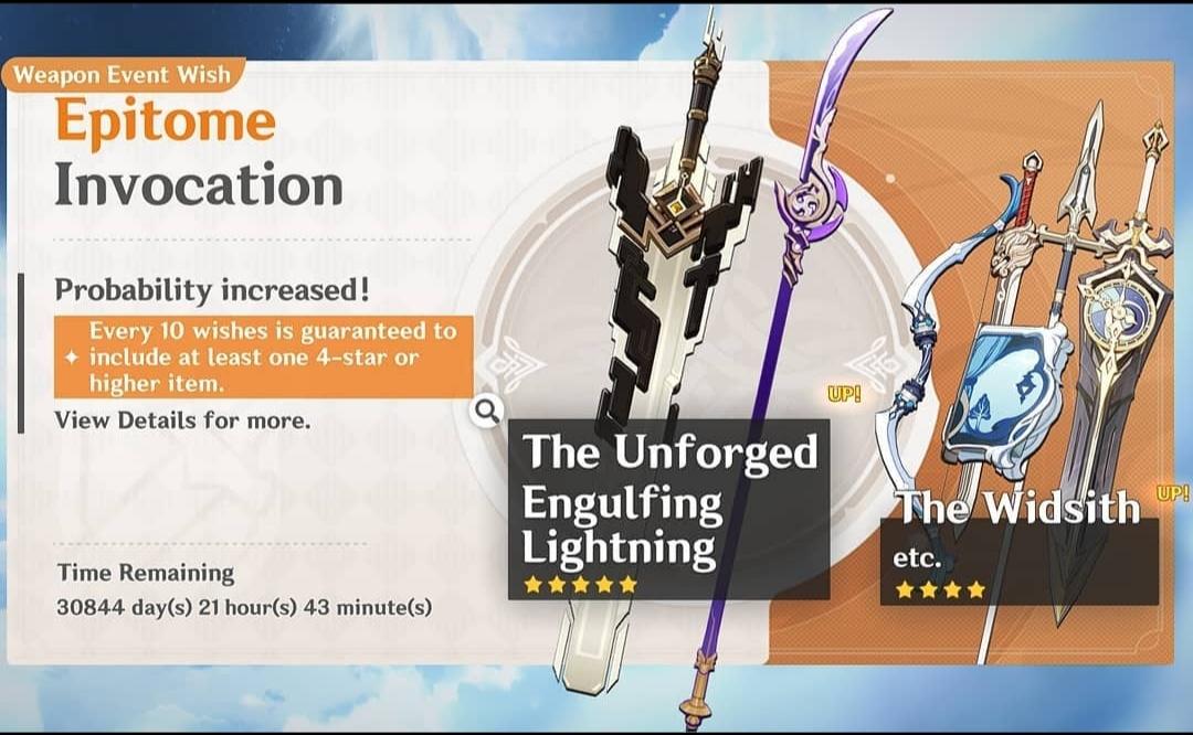 These eternity will give you r9 and more engulfing lightning Genshin ...