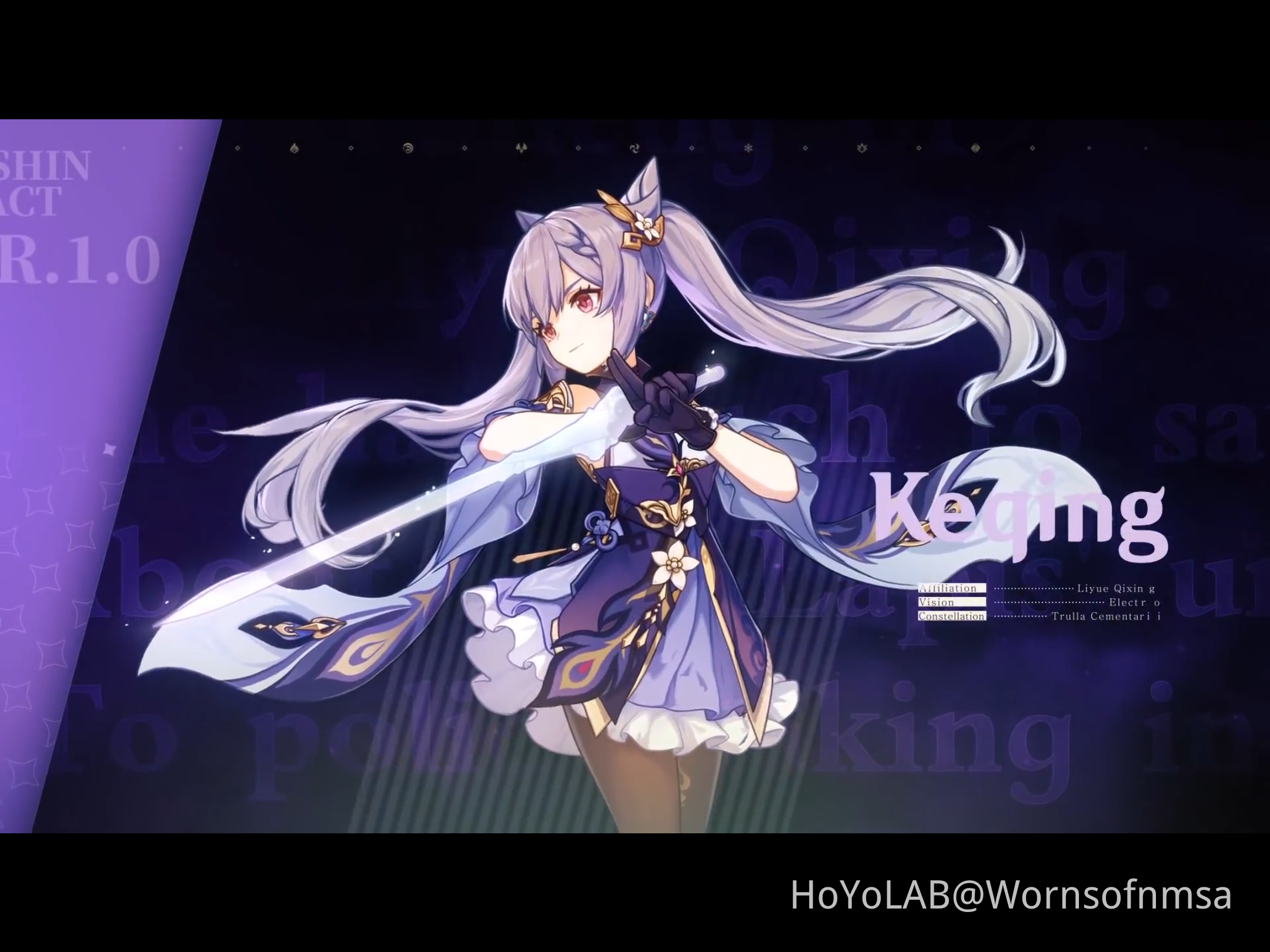 Keqing. Genshin Impact | HoYoLAB