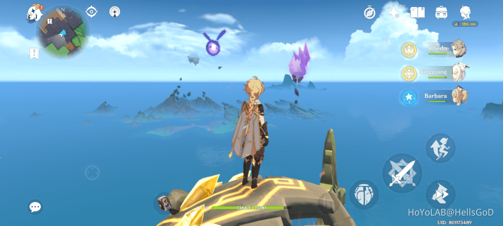 Get electrocule on top of shogun's castle in inazuma using Geotraveller ...