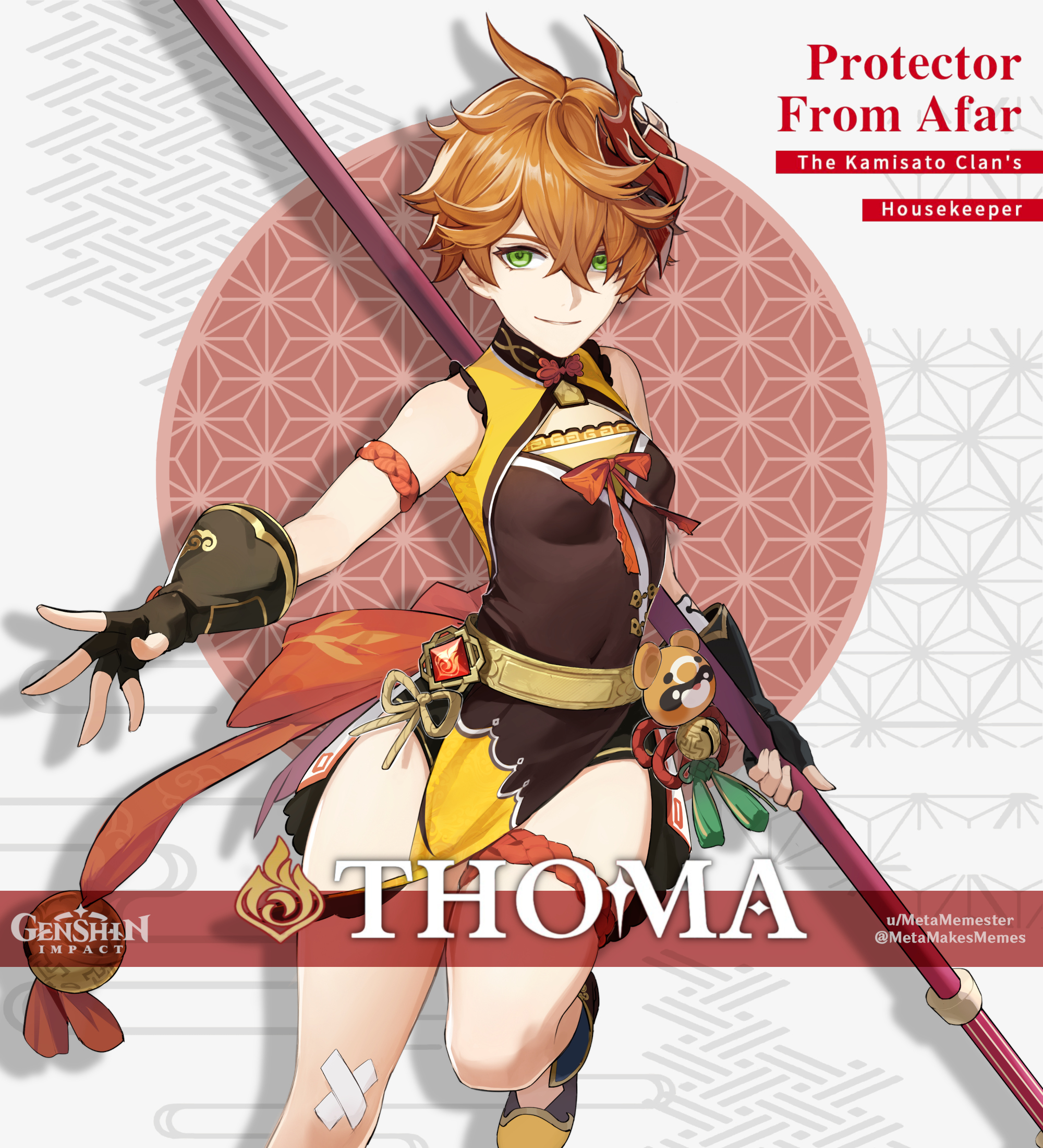 I love Thoma's character design Genshin Impact | HoYoLAB